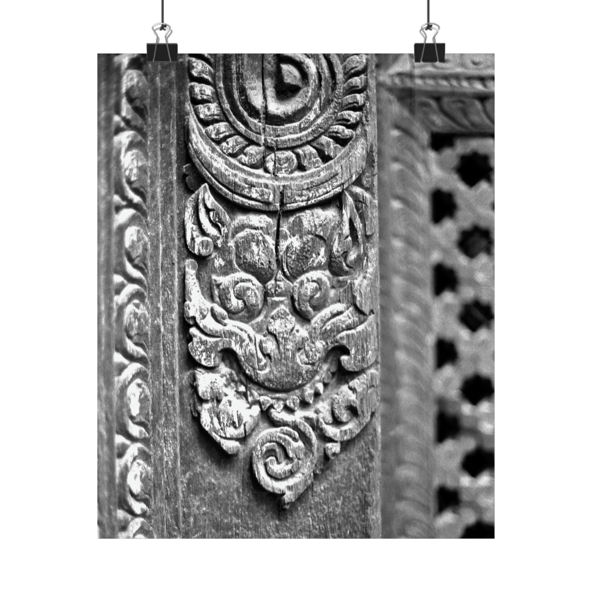 38 - Wood Carved Dragon In Window - Patan Nepal, Durbar Square - Premi ...